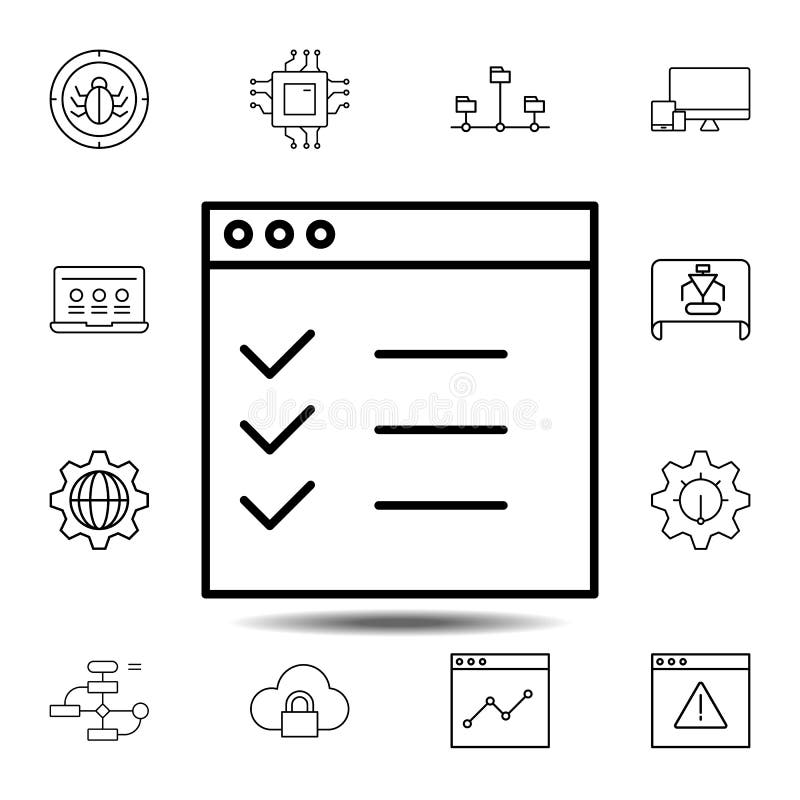 Checklist with checkmark stock illustration. Illustration of agreement - 83984128