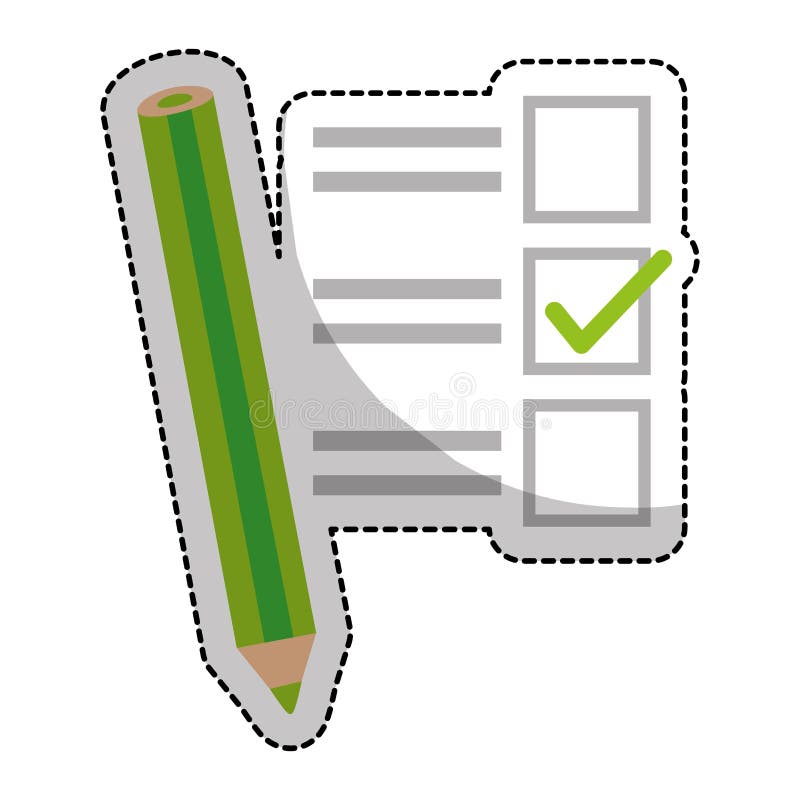 Checklist with checkmark stock illustration. Illustration of symbol ...