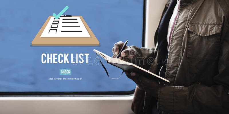 Checklist Choice Decision Document Mark Concept Stock Photo - Image of ...
