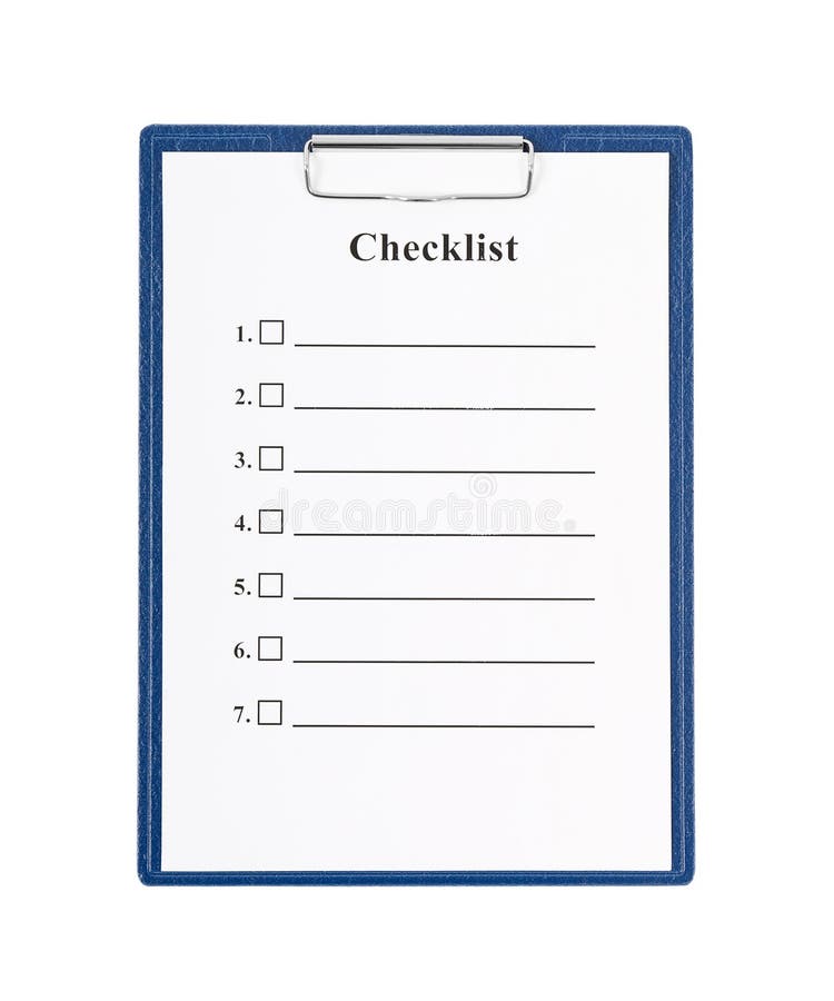 Checklist on Clipboard stock photo. Image of printed, communication ...