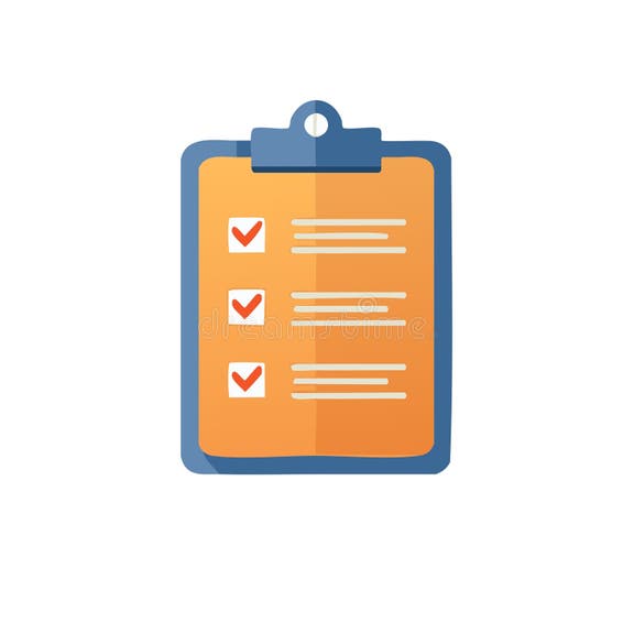 Checklist Clipboard Illustration with Three Completed Tasks Marked with ...