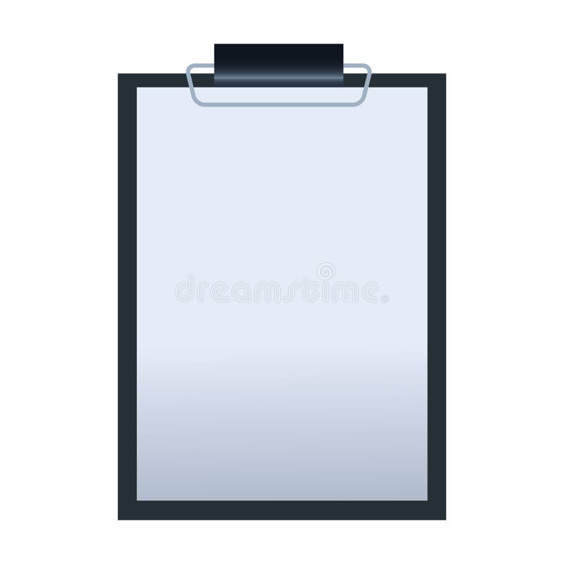 Checklist Clipboard Mockup Branding Element Icon Stock Vector ...