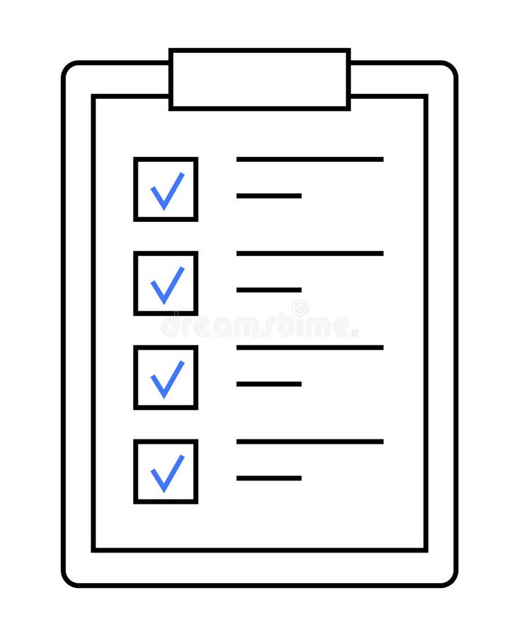 Checklist on Clipboard for Task Management and Organization Stock ...