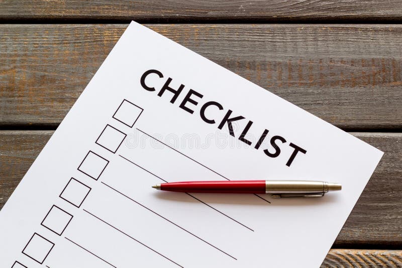 Checklist close up stock image. Image of questionnaire - 4051849