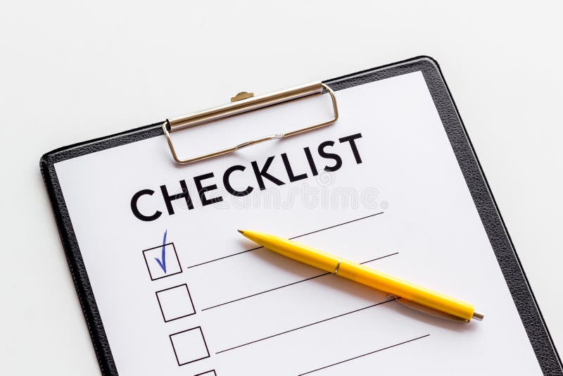 Checklist close up stock image. Image of questionnaire - 4051849