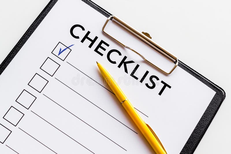 Checklist close up stock image. Image of questionnaire - 4051849