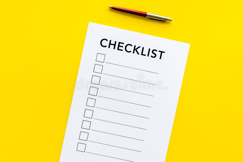 Checklist close up stock image. Image of questionnaire - 4051849