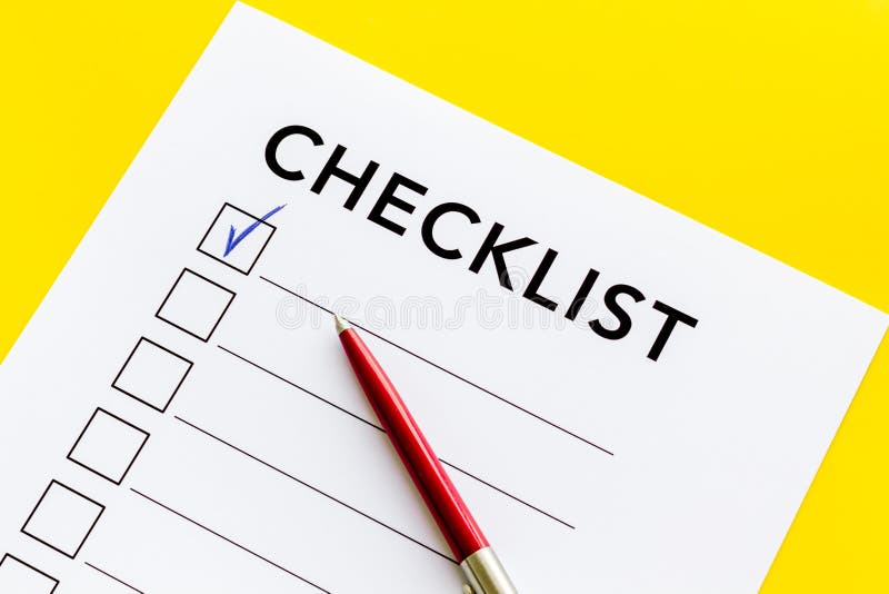 Checklist close up stock image. Image of questionnaire - 4051849