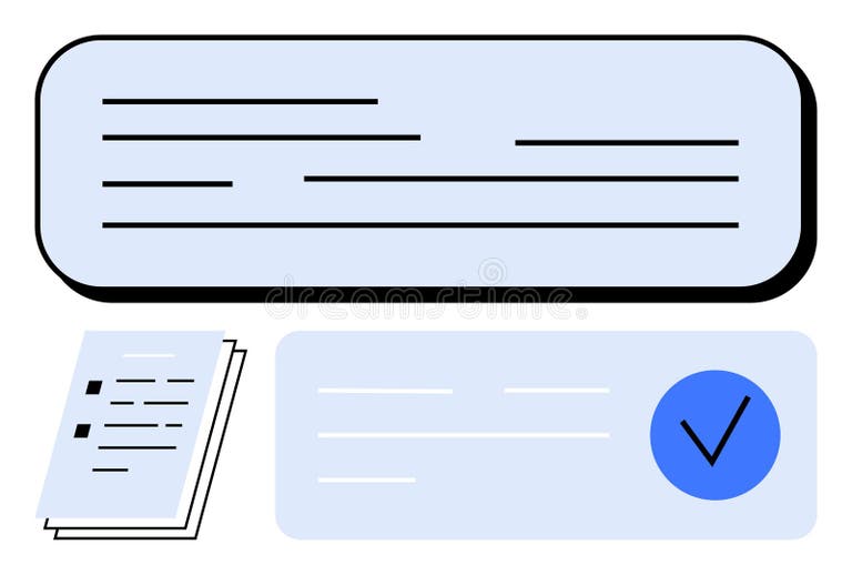 Checklist with Completed Items and Stack of Papers Highlighting Task ...