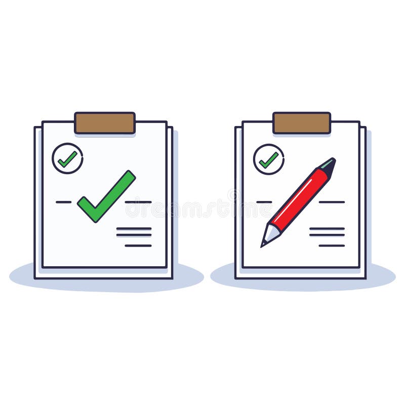 Checklist with a Completed Task and an Unfinished Task Featuring a ...