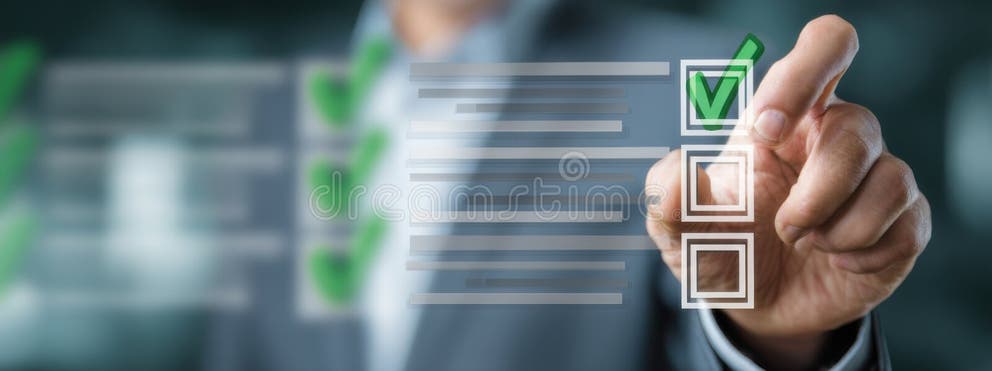 Checklist Completion Process in a Modern Office Environment during ...