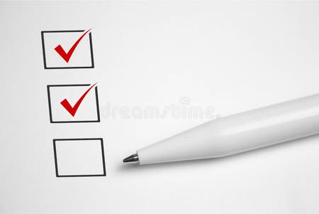 Checklist Concept - Checklist Box with Red Checkmark, Paper and a Pen ...