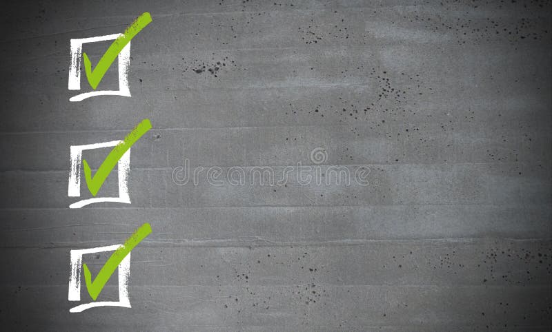 Checklist on Concrete Concept Stock Image - Image of planning, hook ...