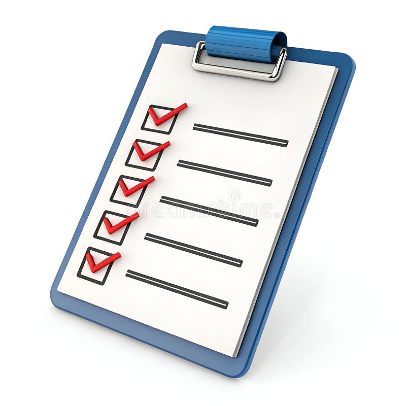 Checklist 3d Stock Illustrations – 16,479 Checklist 3d Stock ...