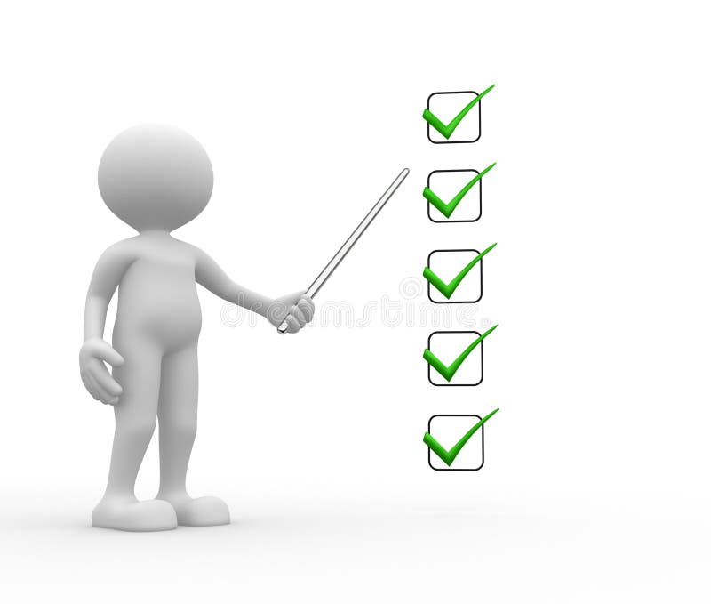 Checklist stock illustration. Illustration of leader - 32087114