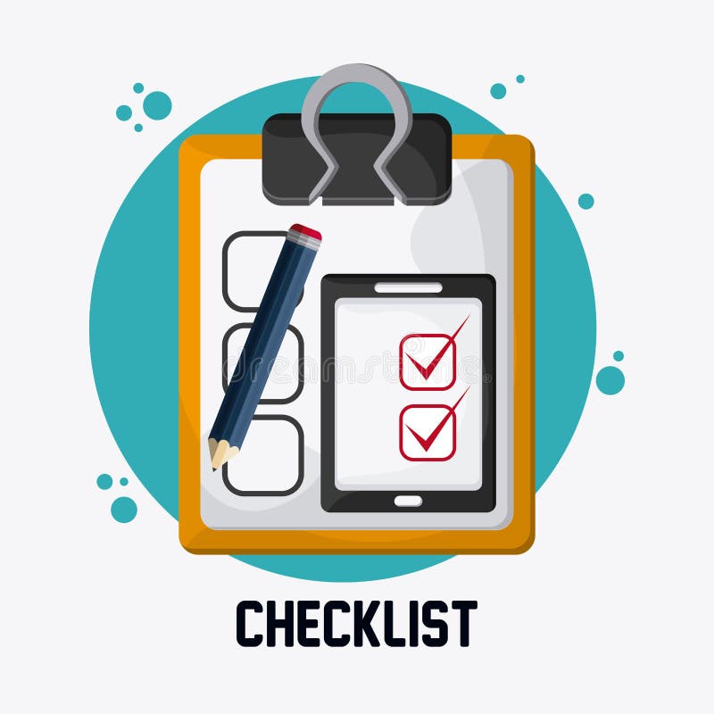 Checklist Design, Flat Illustration , Illustration Stock Illustration ...