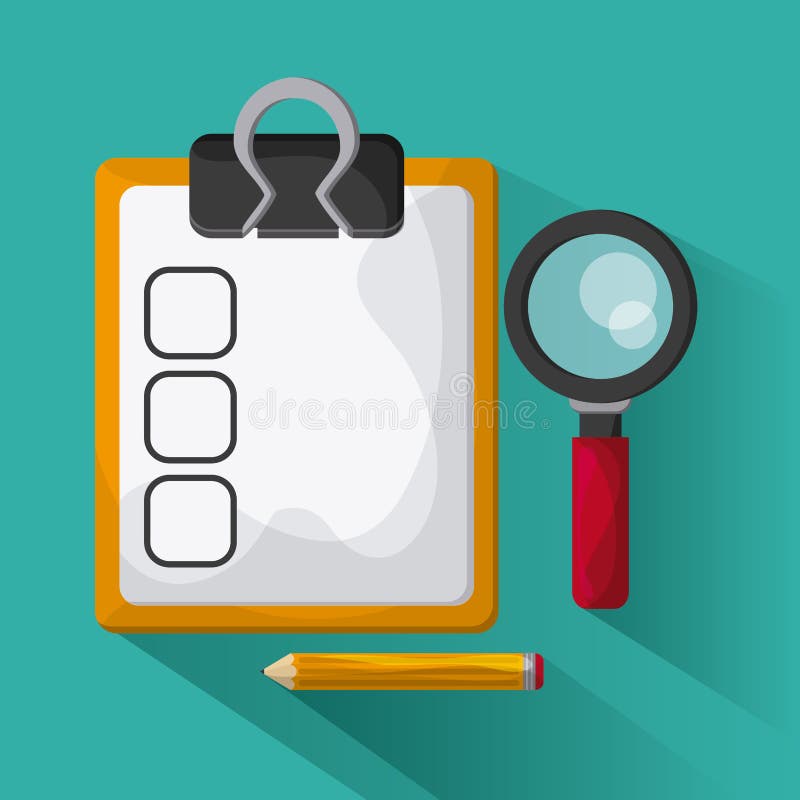 Checklist Design, Flat Illustration , Illustration Stock Illustration ...