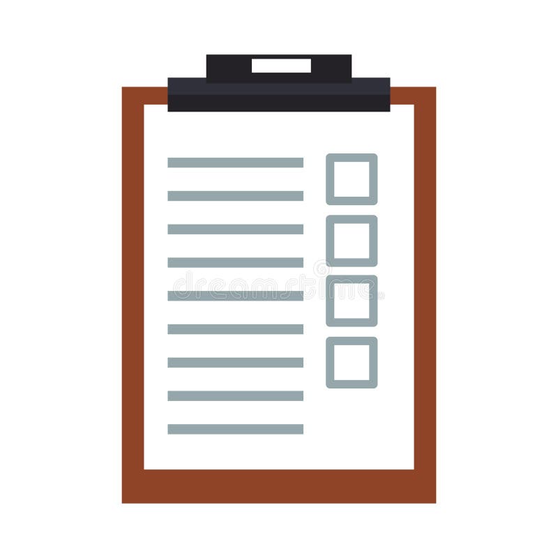 Colorful Checklist Calculator and Laboratory Design Stock Vector ...