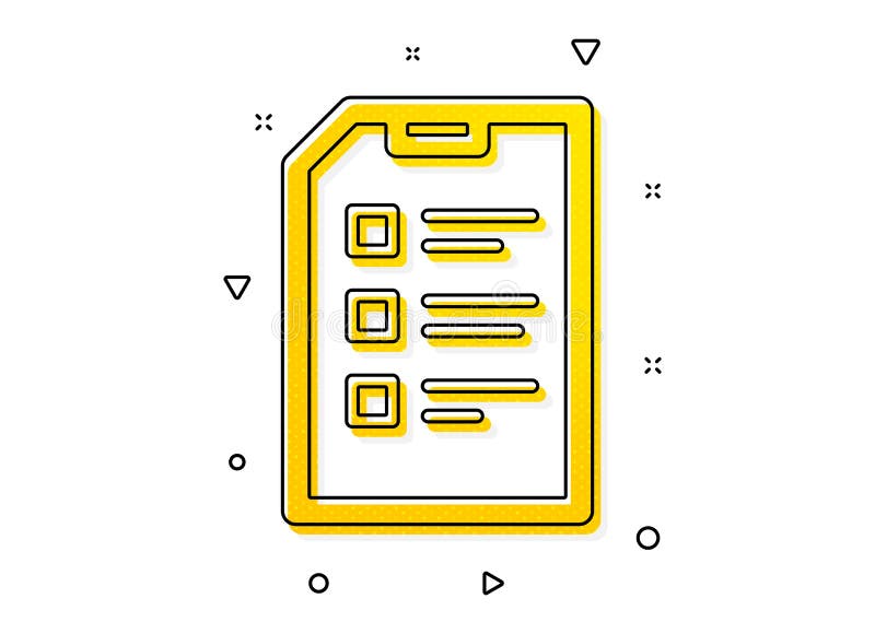 Checklist Document Icon. File Sign. Vector Stock Vector - Illustration ...