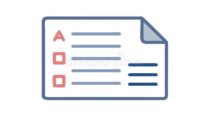 Checklist Document Icon, Task List Form Graphic Illustration , Vector Design Generative AI Stock ...