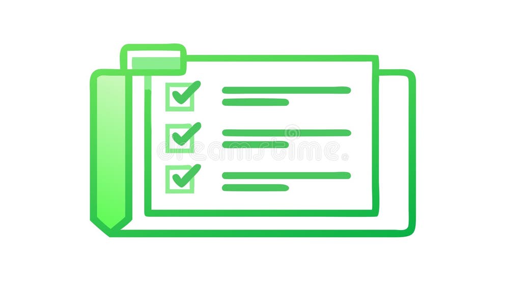 Checklist Document Icon for Tasks and Completion, Vector Design Generative AI Stock Vector ...
