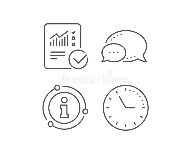 Report Document Line Icon. Checklist. Vector Stock Vector - Illustration of information, flat ...
