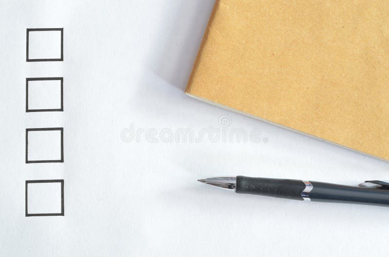Checklist stock photo. Image of check, empty, document - 45661508