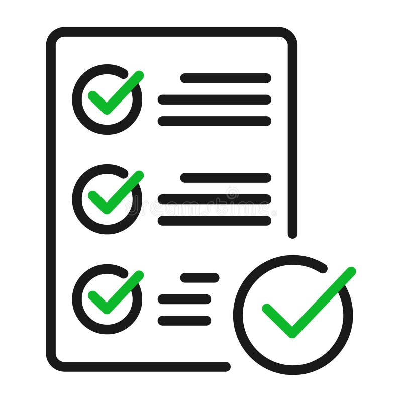 Checklist Evaluatie-pictogram. Feedback- of Checklist Concept ...