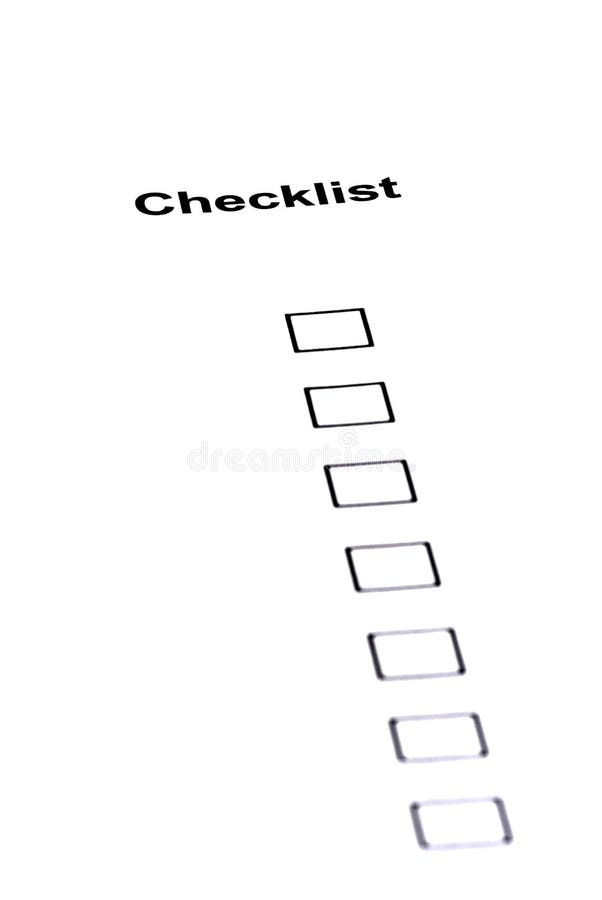 Checklist form stock photo. Image of management, document - 11282784