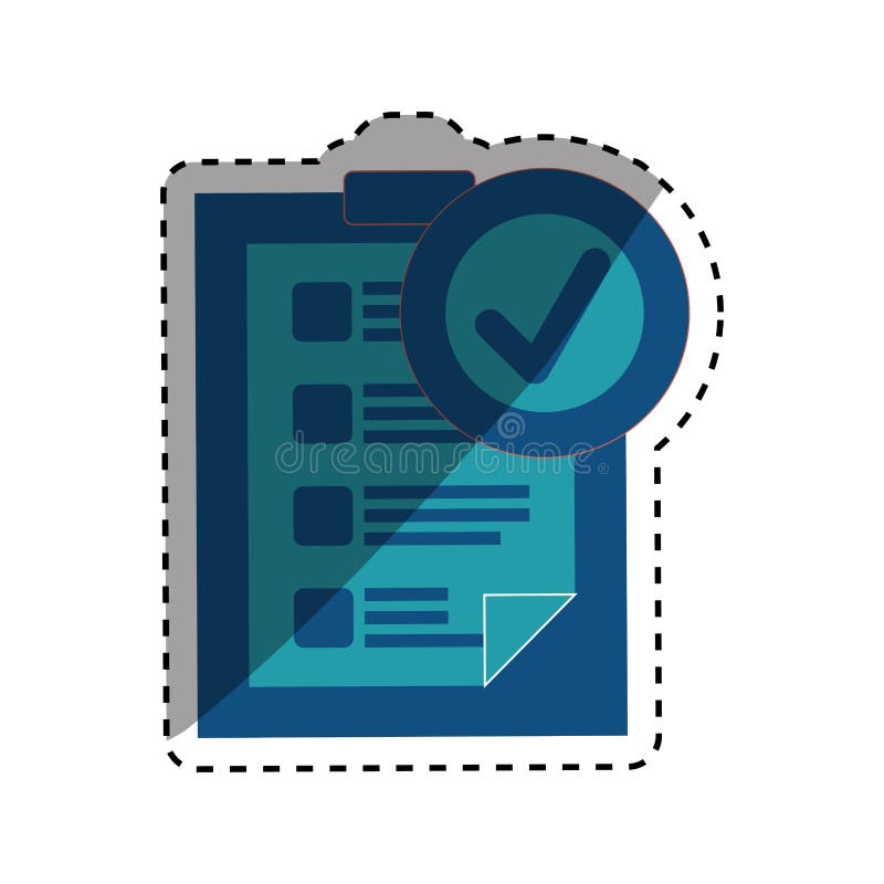 Checklist form symbol stock illustration. Illustration of business ...