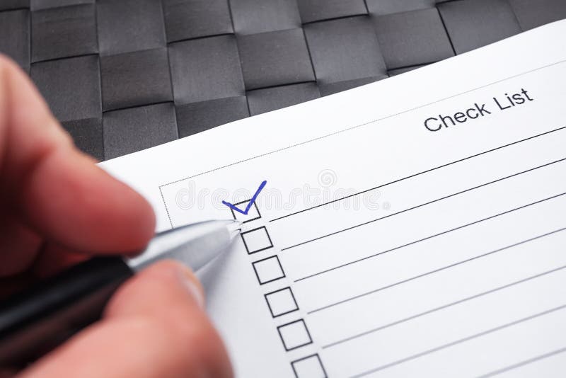 Checklist Hand Doing Tick Mark Pen Stock Photos - Free & Royalty-Free ...