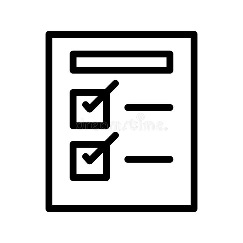 Checklist line icon stock vector. Illustration of line - 270455269