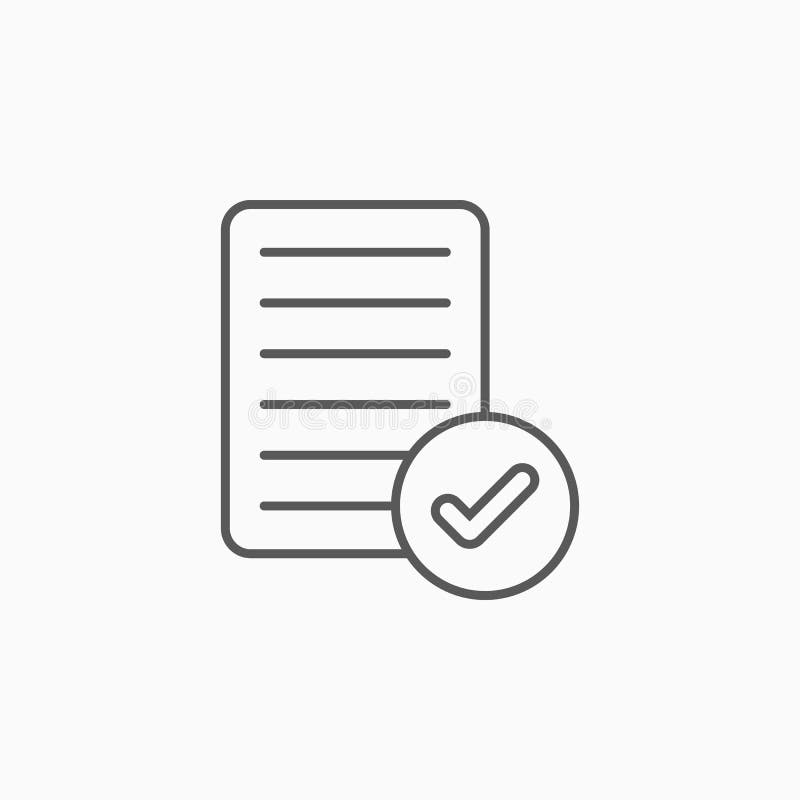 Checklist Icon, Check, Paper, File Stock Vector - Illustration of ...