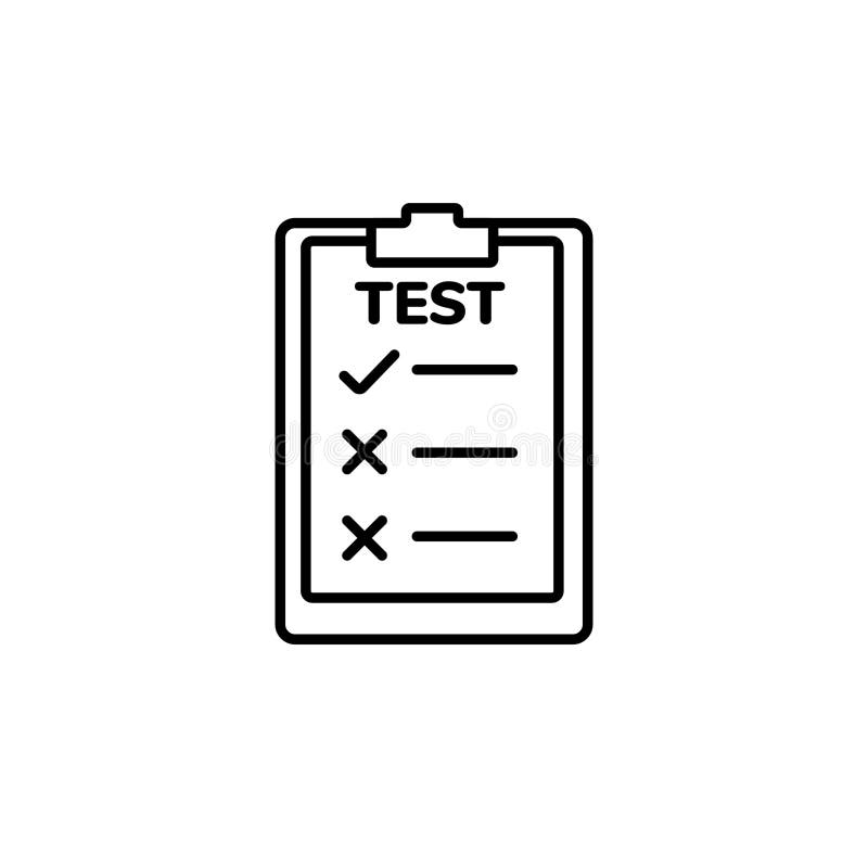 Checklist Icon with Checkmarks and Crosses Symbolizing Task Completion ...