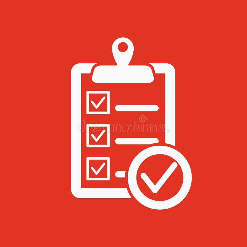 The Checklist Icon. Clipboard and Failed Task, Wrong Answer Symbol ...