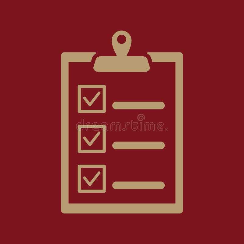The Checklist Icon. Clipboard and Failed Task, Wrong Answer Symbol ...