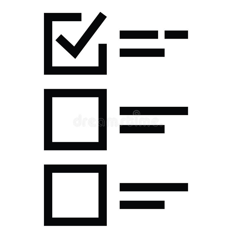 A Checklist Icon Design and Some Editable Text Boxes and Icons Stock ...