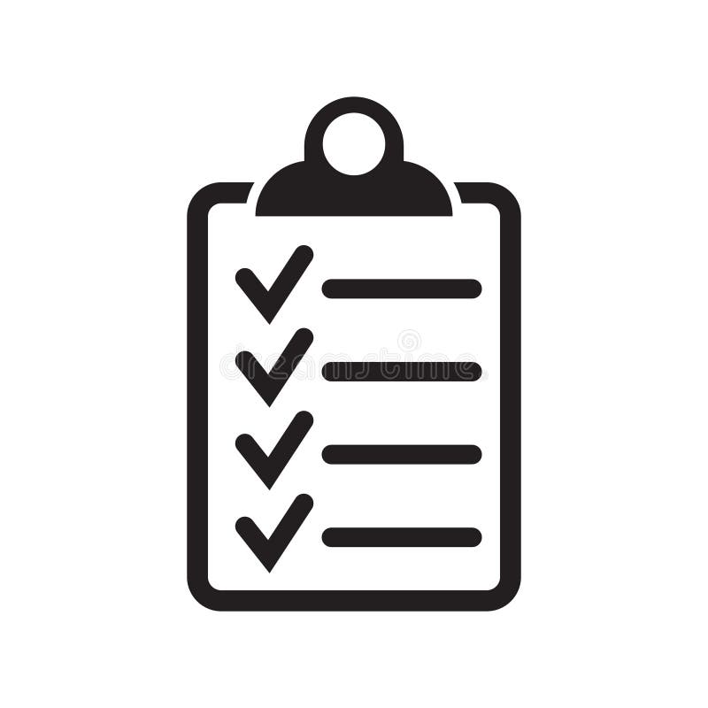 Checklist Icon Flat Style Isolated on Background. Checklist Sign Symbol ... Checklist Icon Flat Style Isolated on Background. Checklist Sign Symbol ...