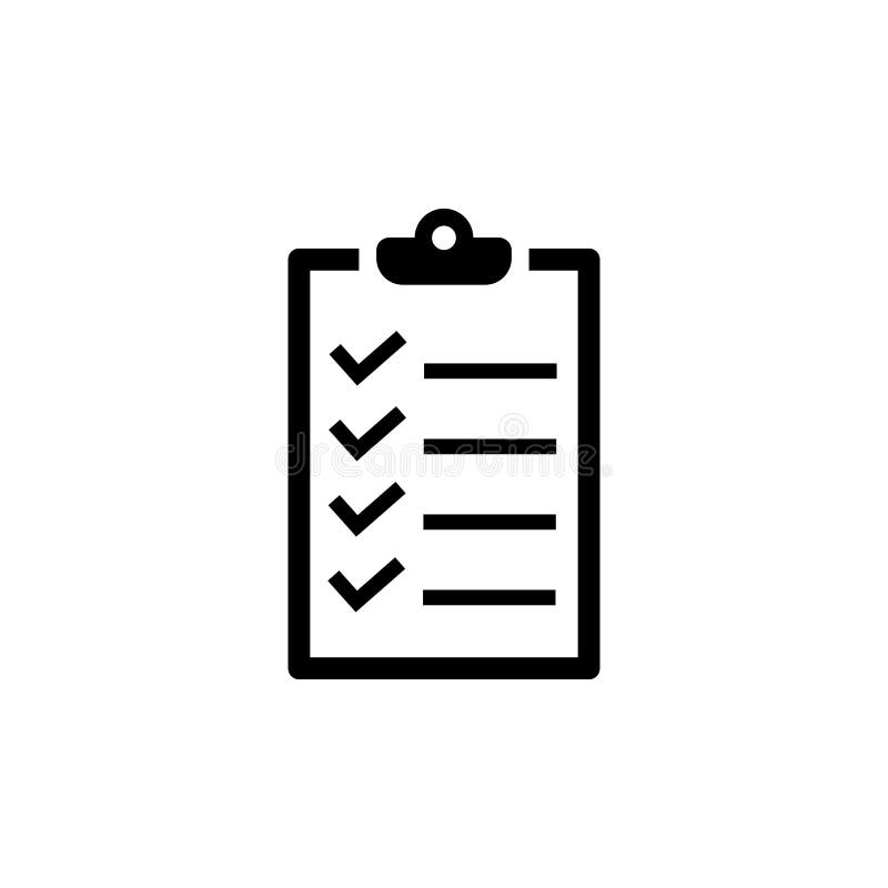Checklist Icon in Flat Style. To Do List Symbol Stock Vector ... Checklist Icon in Flat Style. To Do List Symbol Stock Vector ...