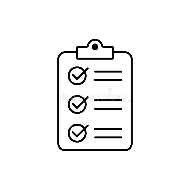 Checklist Icon Isolated on Background. Clipboard Line Icon. Checklist ... Checklist Icon Isolated on Background. Clipboard Line Icon. Checklist ...