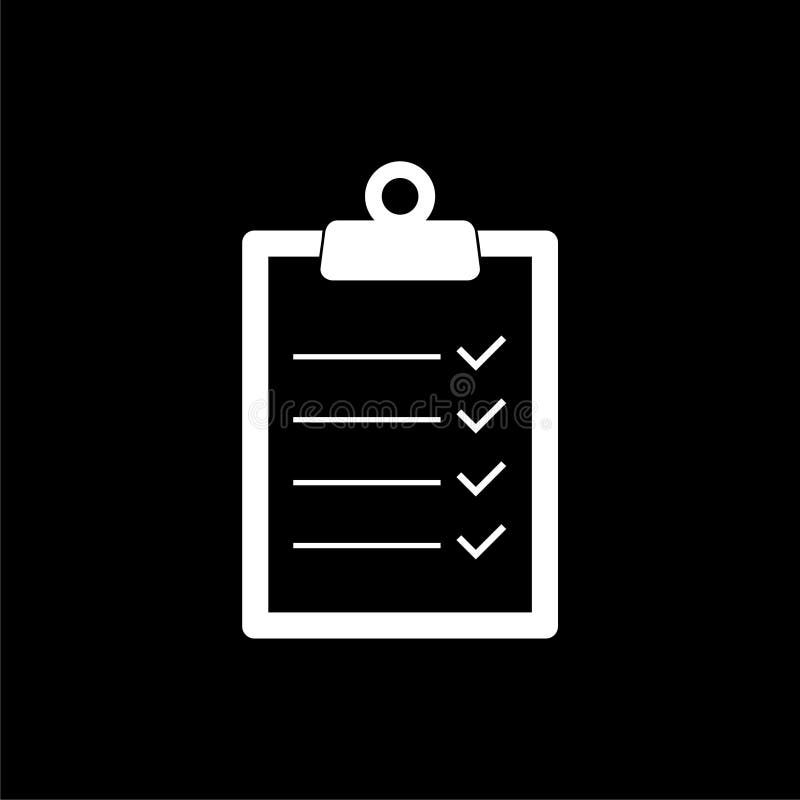 Black Checklist Icon Design Icon or Logo Stock Vector - Illustration of ...