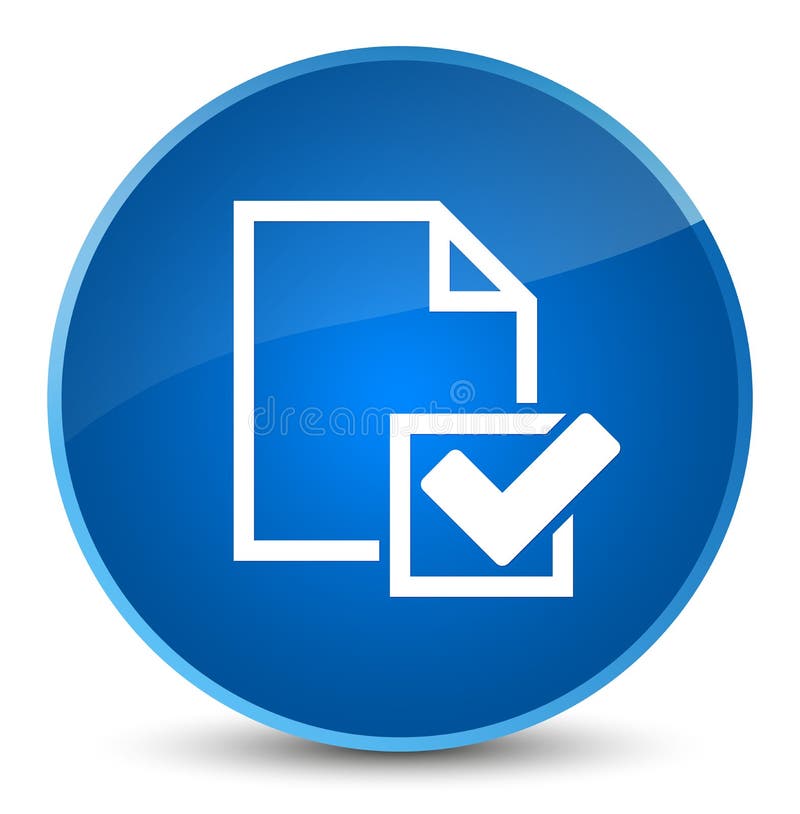 Checklist Icon Special Cyan Blue Square Button Stock Illustration ...