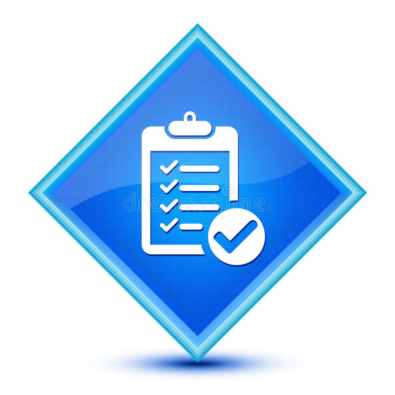 Checklist icon button stock illustration. Illustration of isolated ...