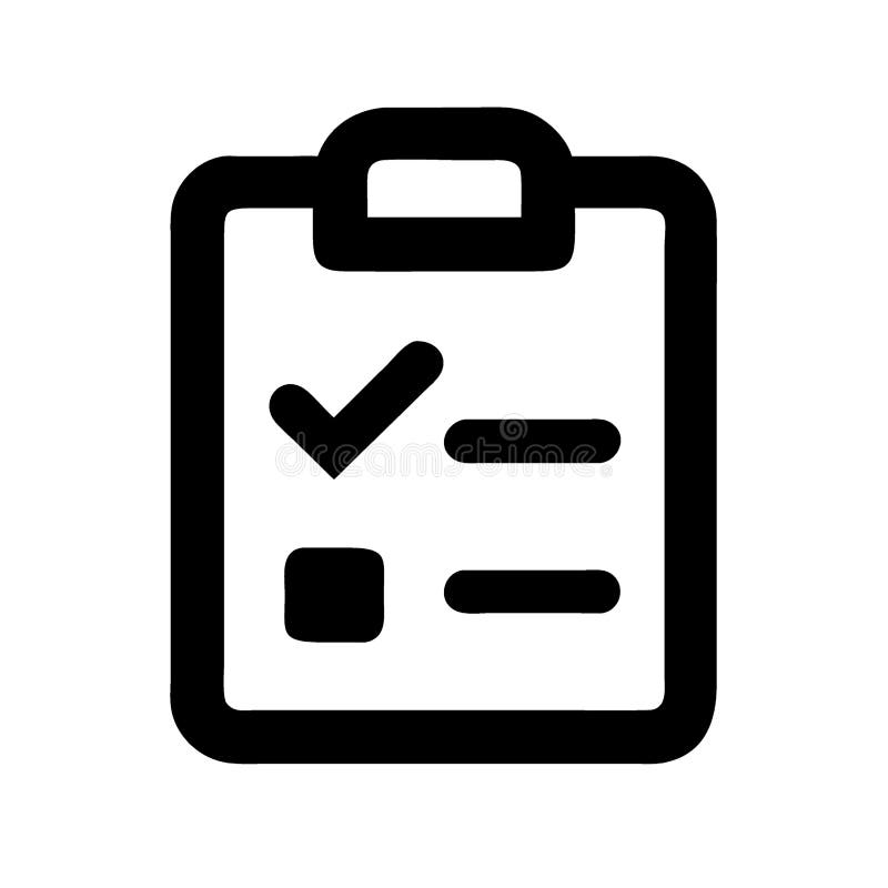Checklist icon stock illustration. Illustration of modern - 381149205