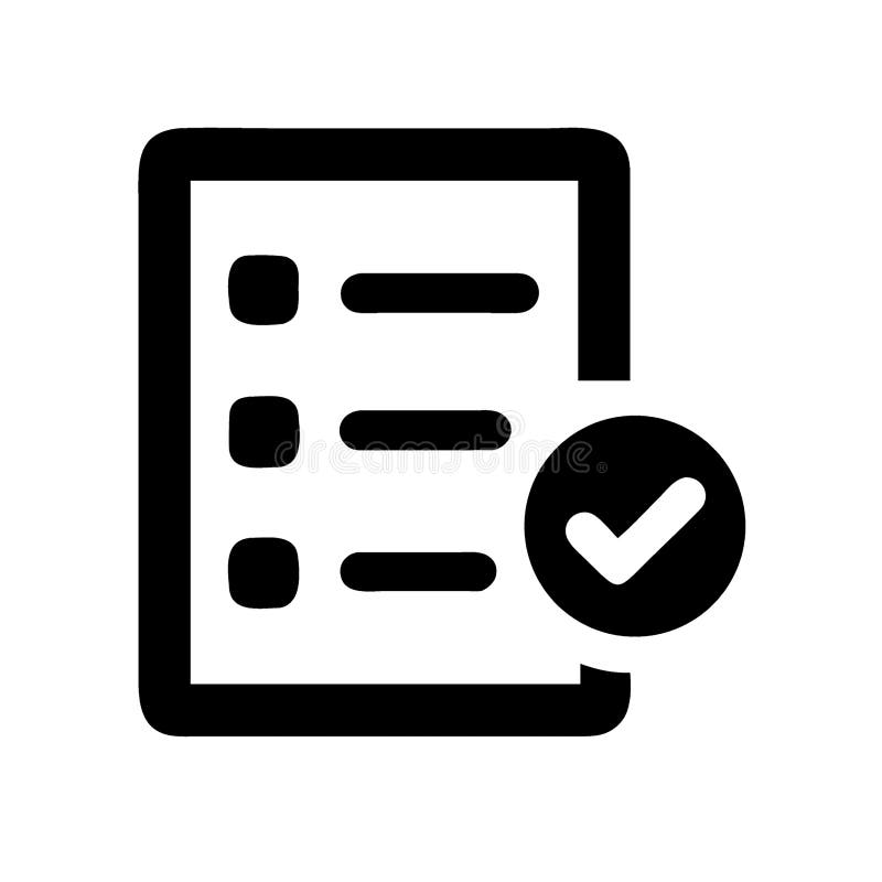 Checklist icon stock illustration. Illustration of modern - 381149205
