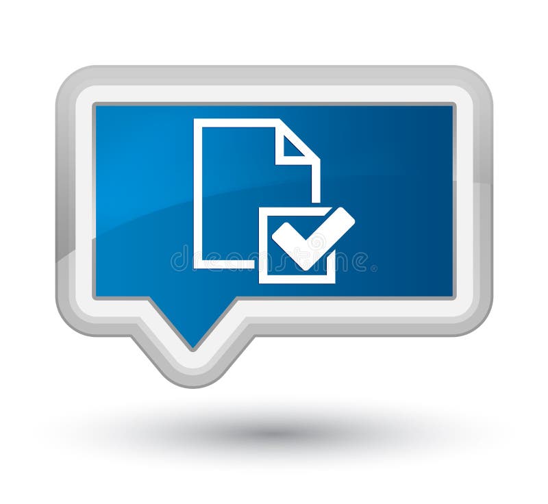 Checklist Icon Prime Blue Banner Button Stock Illustration ...