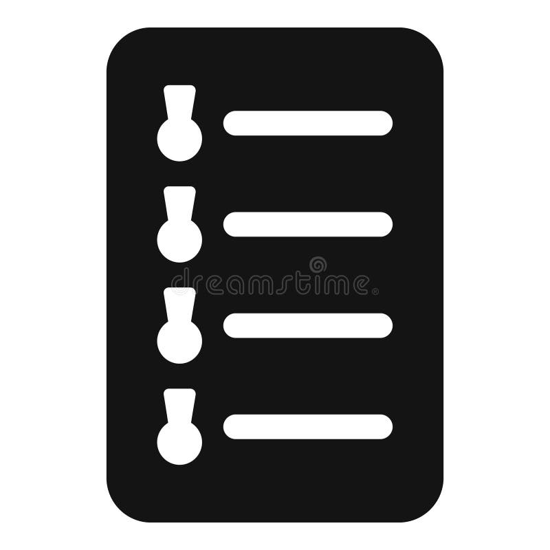 Checklist Icon Showing Completed Tasks Using Check Marks Stock ...