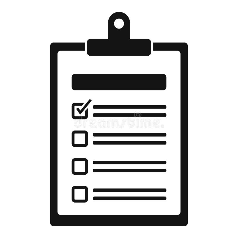 Notebook Checklist Icon, Outline Style Stock Vector - Illustration of ...