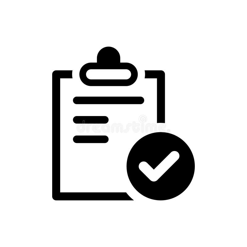 Checklist icon stock vector. Illustration of score, icon - 217125562