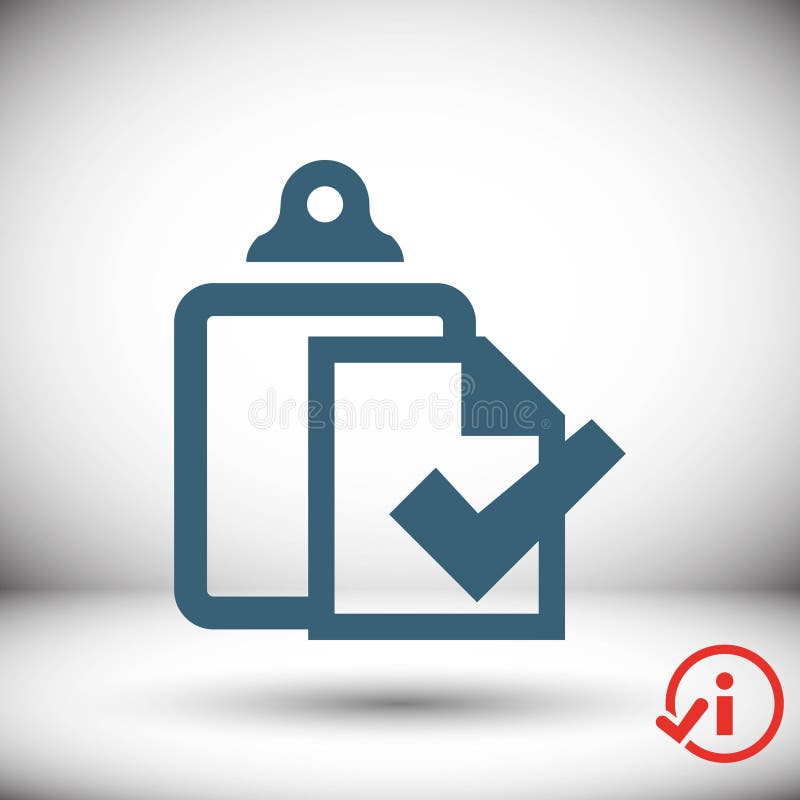 Checklist Icon Stock Vector Illustration Flat Design Stock Vector ...
